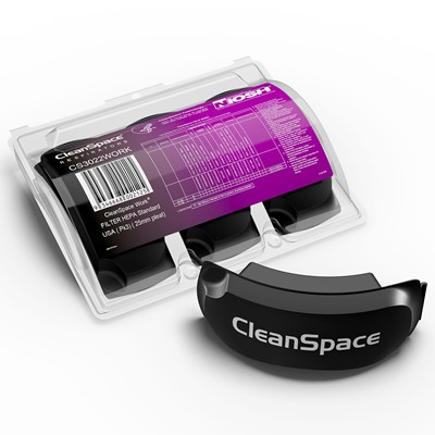 CleanSpace CS3022WORK - CleanSpace Work Particulate HEPA Filter, 3-Pack ...