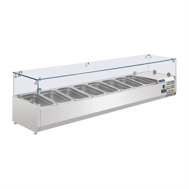 Refrigerated prep top GNV 1500 1/3 VRXGLASS & GNV1500 1/3 VRGLASS