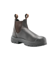 Hobart Pull-On Ankle Work Boot With Steel Toe Cap | Steel Blue