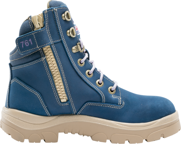 Blue work boots: Supporting Beyond Blue | Men's Blue Boots | Zip Boots