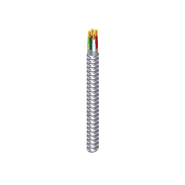 Armorlite® 68-71-86-01 Type MC Interlocked Armored Cable, 120/208/600 ...