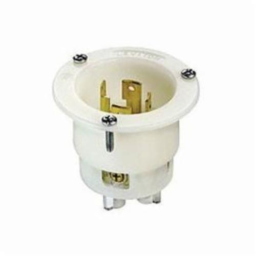 Leviton® 2725 3-Phase Grounding Receptacle Locking Flanged Inlet, 250 ...