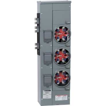 Square D™ Meter-Pak™ EZMH113125X 3-Position Meter Center Branch Unit ...