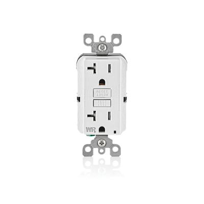 Leviton® GFWT2-FW Feed Through Self-Test Slim Tamper and Weather ...