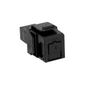 QuickPort® 41085-MEC Simplex Fiber Optic Adapter, SC Connector, Snap-In Mount, Tool-Free Plug-N ...