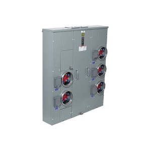 Square D™ Meter-Pak™ MP55125 5-Position 3-Wire Main Lug Meter Center ...