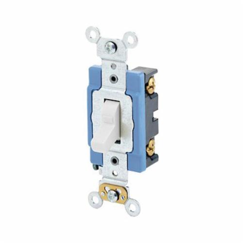 Leviton® 1201-LHW Illuminated-OFF Self-Grounding Toggle Switch, 120 VAC ...