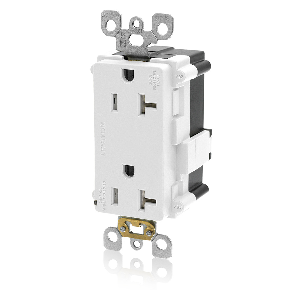 Leviton® Decora® Lev-Lok® MT538-W 2-Pole 3-Wire Non-Alarmed Self ...