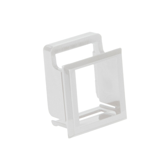 Leviton® LexCom AB300-W Modular Connector Adapter Bezel, Snap-In Mount ...