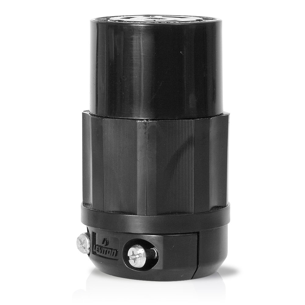 Leviton® 2713-B 3-Phase Cable Mount Grounding Locking Connector, 125/ ...