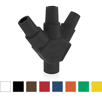 Leviton® Rhino-Hide® 16A23-UB Cam Type Taper Nose Single Pole Adapter ...