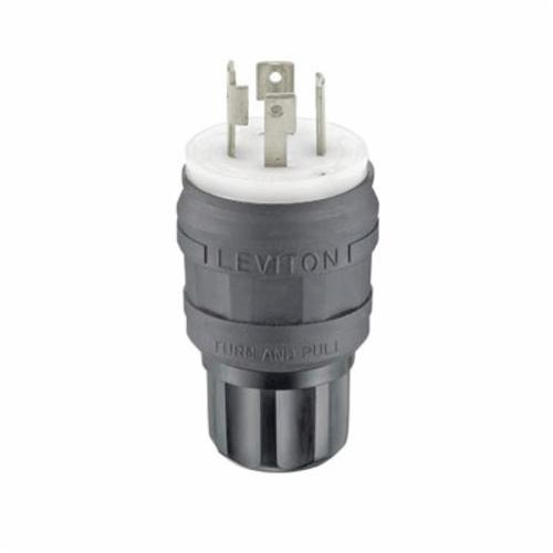 Leviton® 28W76-B 3-Phase Grounding Watertight Cable Mount Locking Plug ...
