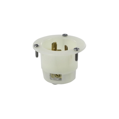 Leviton® 2685 3-Phase Non-Grounding Receptacle Locking Flanged Inlet ...
