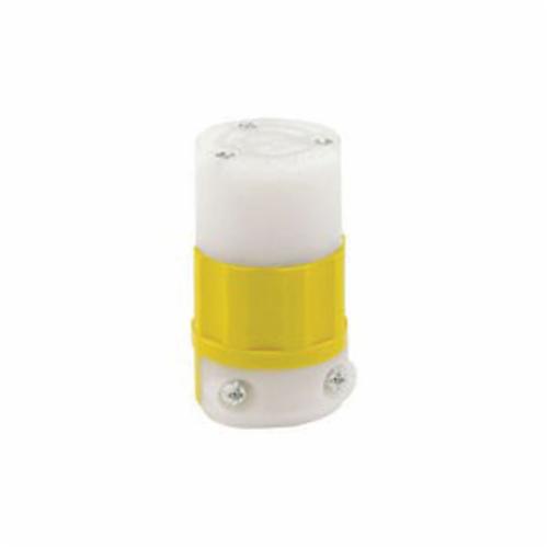 Leviton® 2713-CY 3-Phase Grounding Cable Mount Locking Connector, 125/ ...