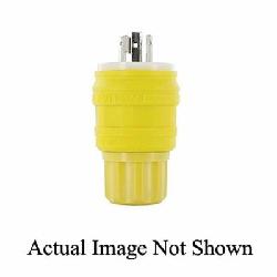 Leviton® 24W34 1-Phase Grounding Watertight Cable Mount Locking Plug ...