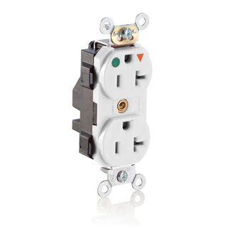 Leviton® Lev-Lok® M8300-IGW 1-Phase Duplex Heavy Duty Isolated ...