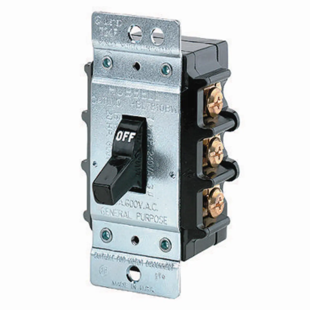 Hubbell Wiring Device-Kellems HBL7810 Industrial Grade, Manual Motor ...