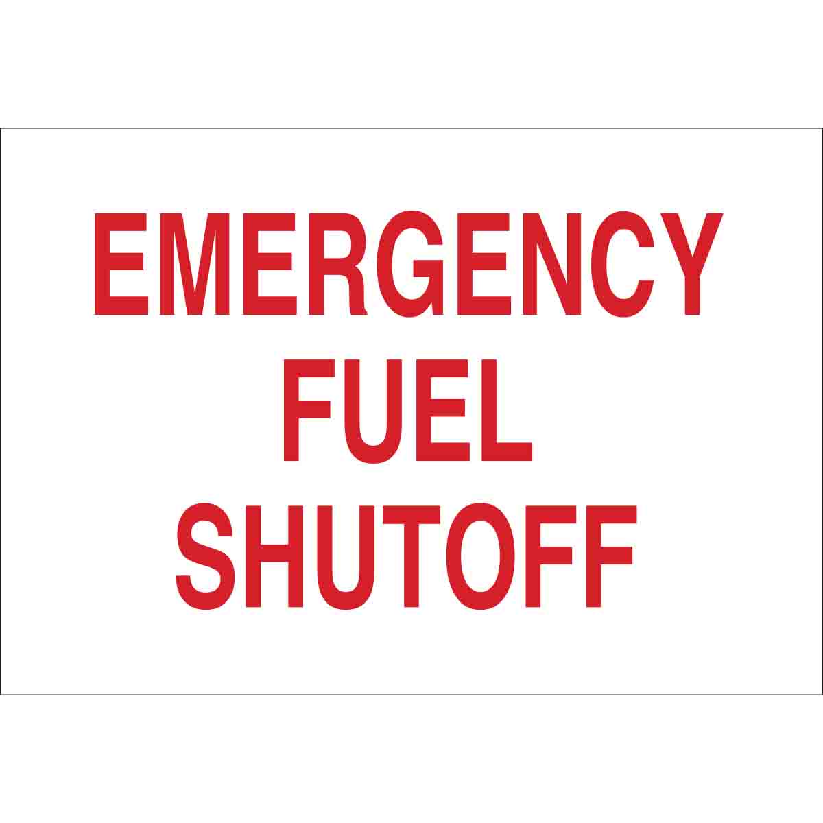 Brady® 95008 Rectangle Machine and Operational Sign, NO HEADER, Text, B ...