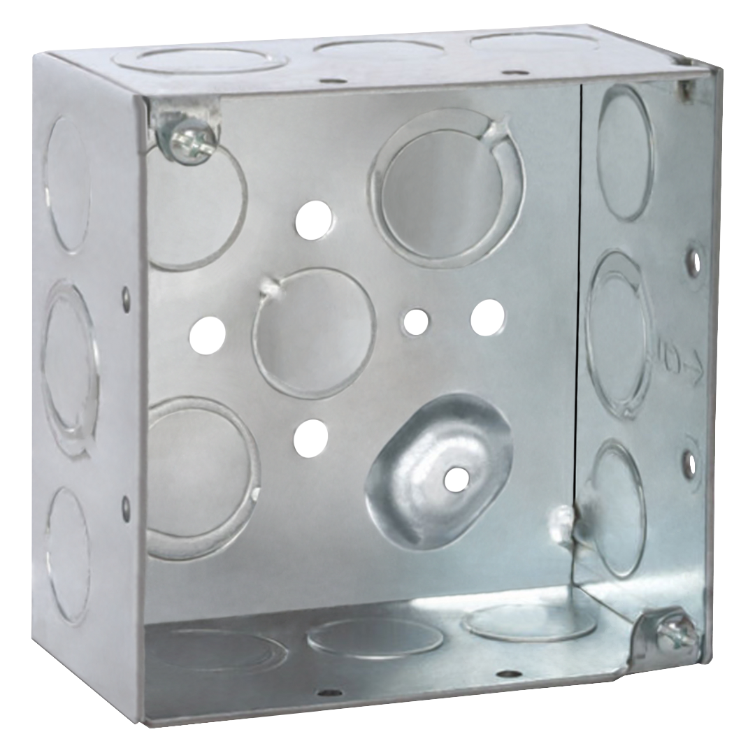 Appleton® 4SEK ETP Square Box, 21 cu-in, 16 Outlet, 16 Knockout, Steel ...