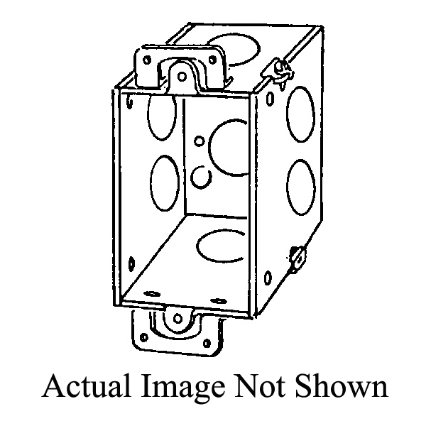 Appleton® 333 Corner Gangable Switch Box With Plaster Ears, 14 cu-in, 1 ...