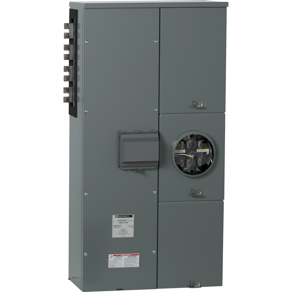 Square D™ EZ Meter-Pak™ EZML331400 Ringless Meter Center Branch Unit ...