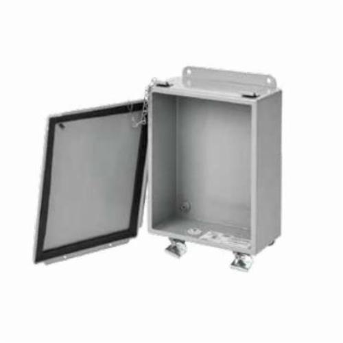 nVent HOFFMAN A4044LP Junction Box, 4 in H x 4 in W x 4 in D, Lift-Off/Screw Clamp Cover, NEMA ...