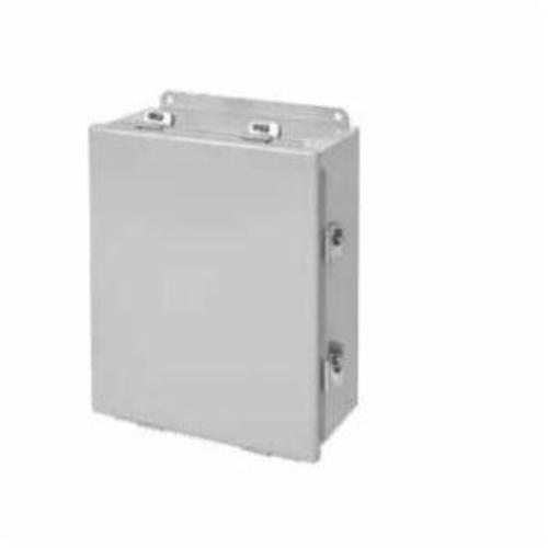 nVent HOFFMAN A1212CHNF Junction Box, 12 in H x 12 in W x 6 in D, Continuous Hinged/Screw Clamp ...