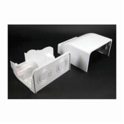 Wiremold® 5410DFO-WH Bend Radiused Divided Entrance Cap Fitting, 3-1/2 ...