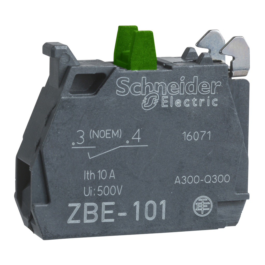 Schneider Electric Harmony™ ZBE101 ZBE Slow Break Contact Block, 1 ...