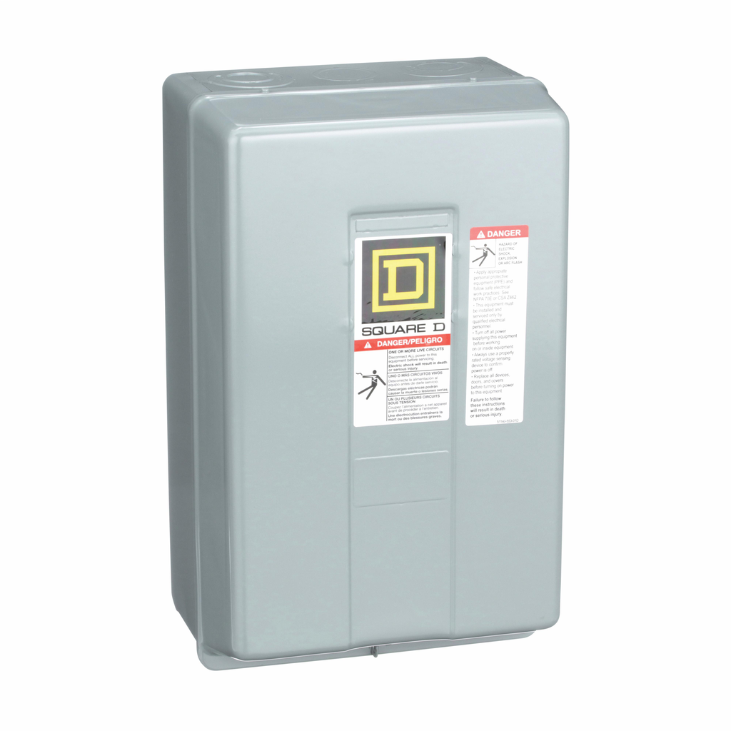 Square D™ 8903L Multi-Pole Lighting Contactor, 110/120 VAC Coil, 30 A ...