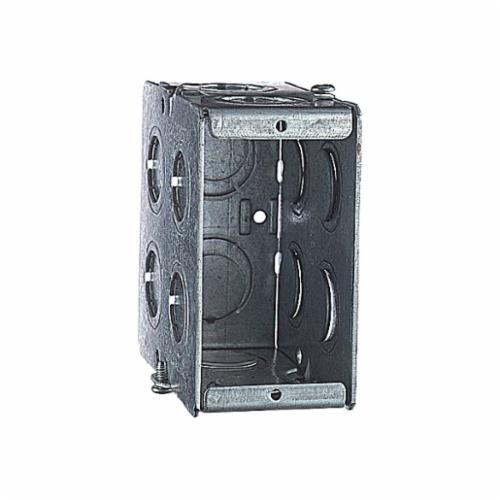 Steel City® GW Series Gangable Masonry Box, Steel, 22 cu-in, 1 Gang, 8 ...