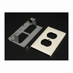 Wiremold® V3043BE 3000 1-Channel Duplex Receptacle Cover, For Use With ...