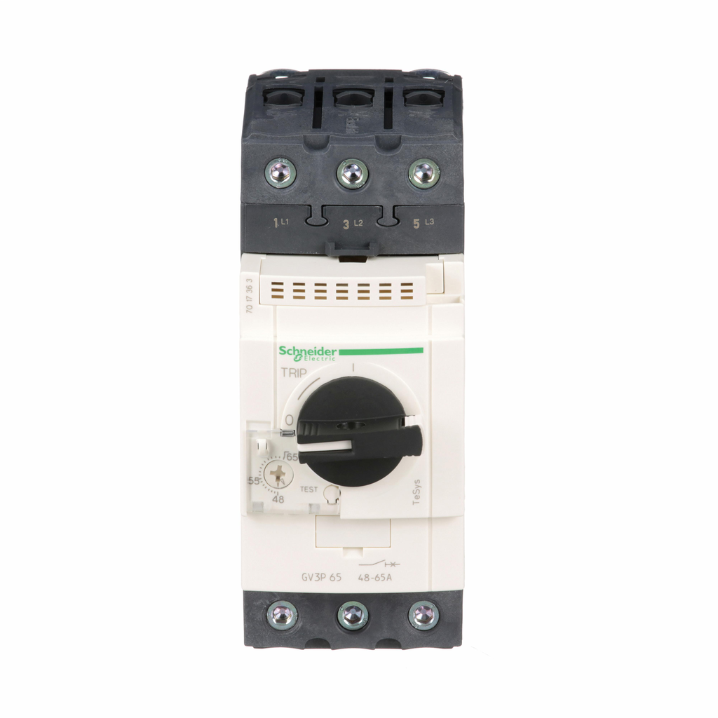 Schneider Electric GV3P65 TeSys™ GV3 Type GV3P Non-Reversing Manual ...