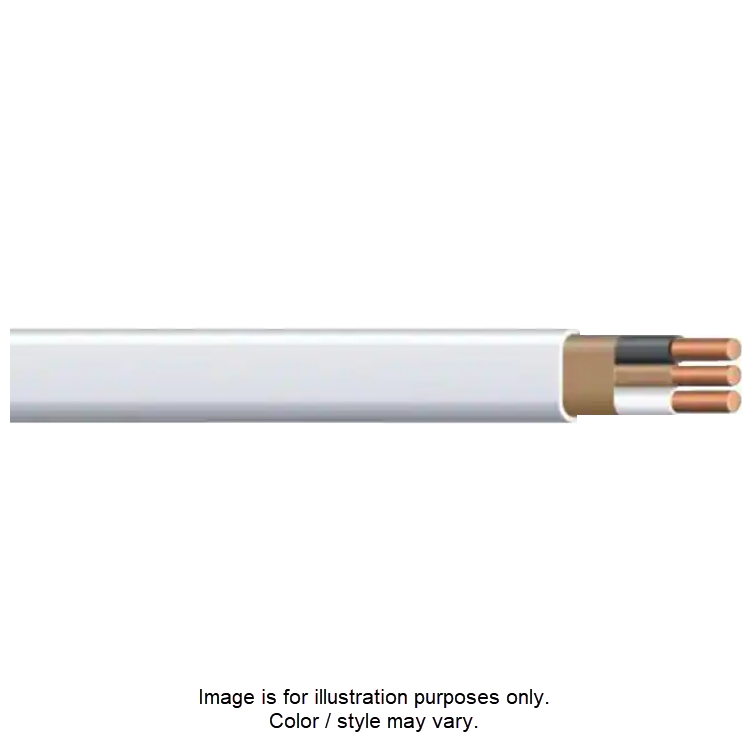 ROMX 12/2 AWG w/Ground Solid Yellow Copper Building Wire 250 FT Carton ...