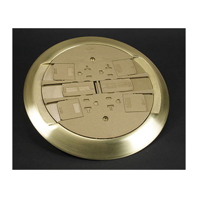 Wiremold® RC4CTCBK RC4 Multi-Service Poke-Through Non-Metallic Finish ...