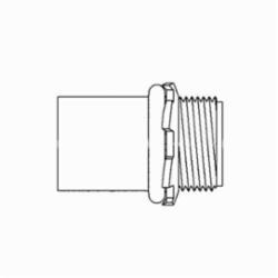 Raco® 1972 Non-Insulated Indenter Connector, 1/2 in Trade, For Use With ...