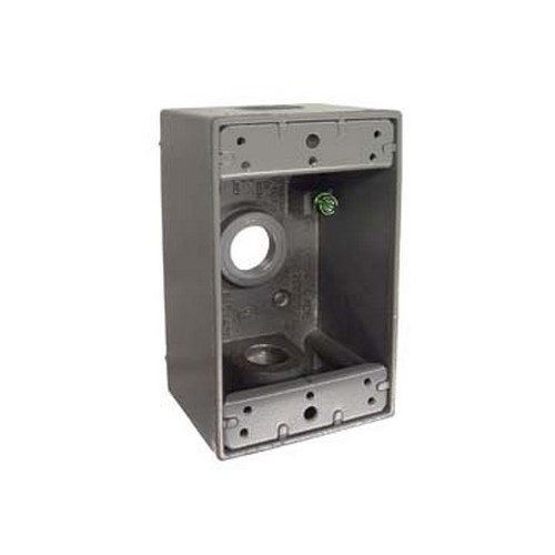 BELL® 5320-0 Weatherproof Outlet Box With Lugs, Die Cast Aluminum, 18.3 ...