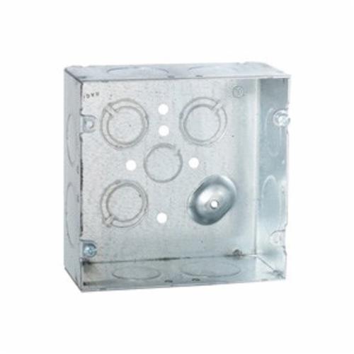 Raco® 265 Square Box With Conduit Knockouts, 42 cu-in, 12 Knockout ...