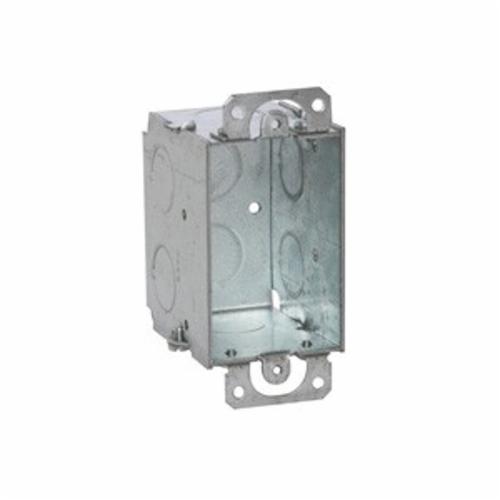 Raco® 500 Gangable Switch Box, Steel, 12.5 cu-in, 1 Gang, 1 Outlet, 8 ...