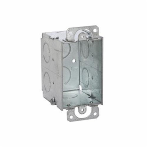 Raco® 560 Gangable Switch Box, Steel, 14 cu-in, 1 Gang, 1 Outlet, 8 ...