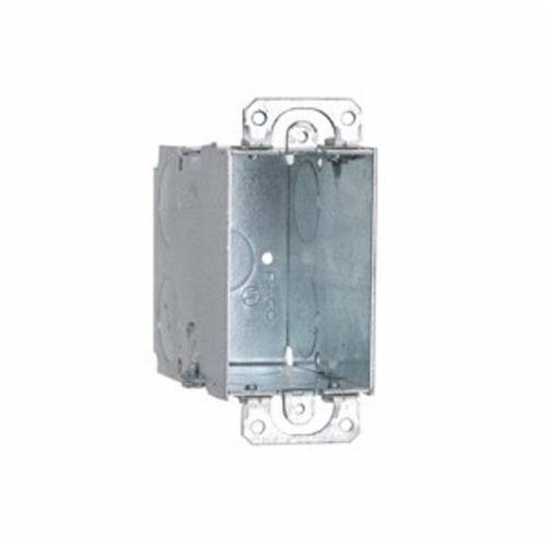 Raco® 591 Gangable Switch Box, Steel, 18 cu-in, 1 Gang, 1 Outlet, 7 ...