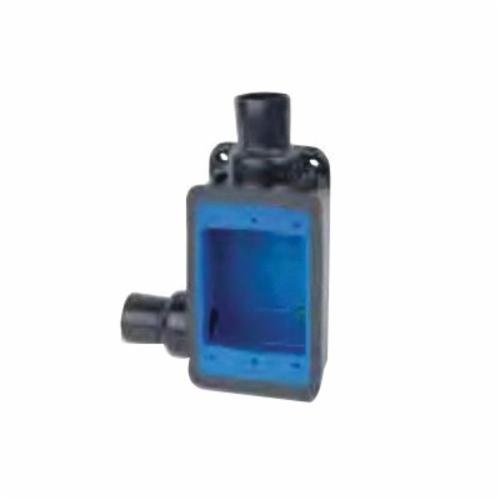 Ocal® FSL2-G Type FSL Hub Left Device Box, Iron, 1 Gangs, 2 Outlets, 2 ...