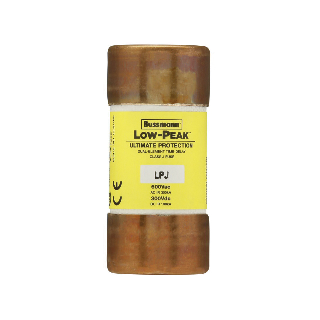 Bussmann® LPJ-40SP Low-Peak™ LPJ Current Limiting Time Delay Fuse, 40 A ...