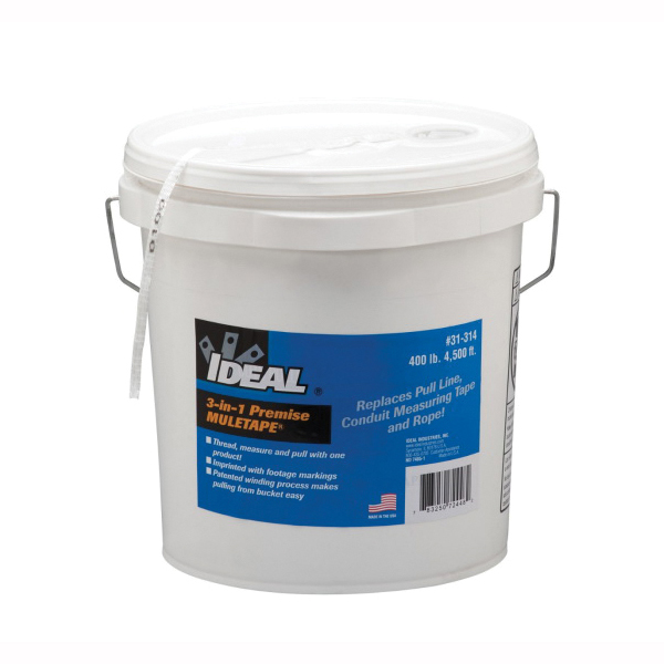 Ideal® 31-315 3-in-1 Premise Pull Line Measuring Tape, 1800 lb Tensile ...