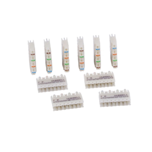 Hubbell® 110CB4PR10 Connecting Block, 110 Block, 4 Pair Count, Cat 5e ...