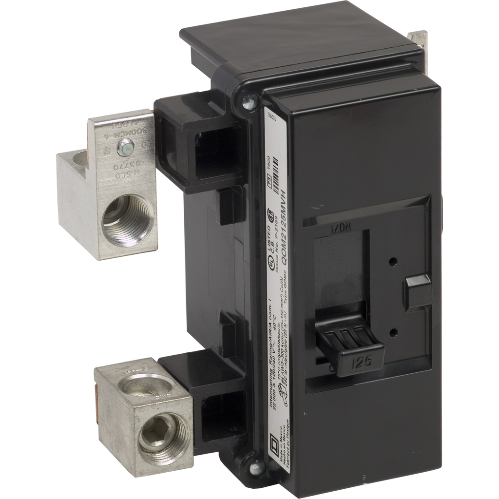 Square D™ QOM2125MVH Type QOM Miniature Circuit Breaker, 120/240 VAC ...