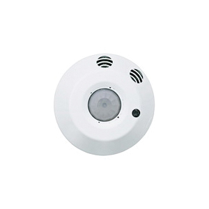 Leviton® ODC05-MDW Line Voltage Ceiling Mount Occupancy Sensors, 120/230/277 VAC, 500 sq-ft ...