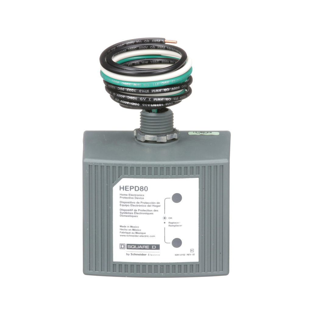 Schneider Electric HEPD80 Load Center Surge Protection Device, 120/240 ...
