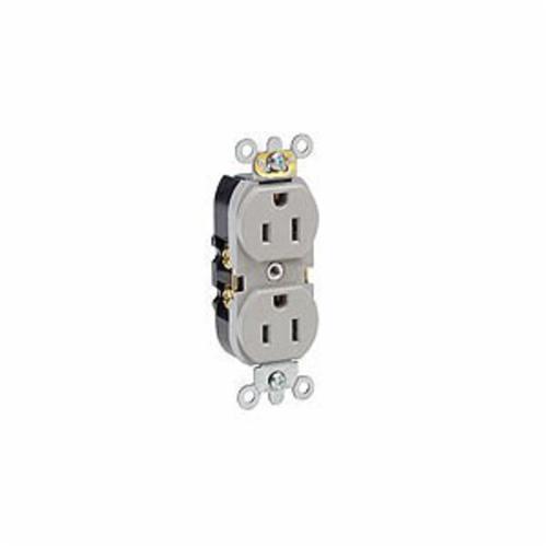 Leviton® 5262-R 1-Phase Duplex Extra Heavy Duty Straight Blade ...