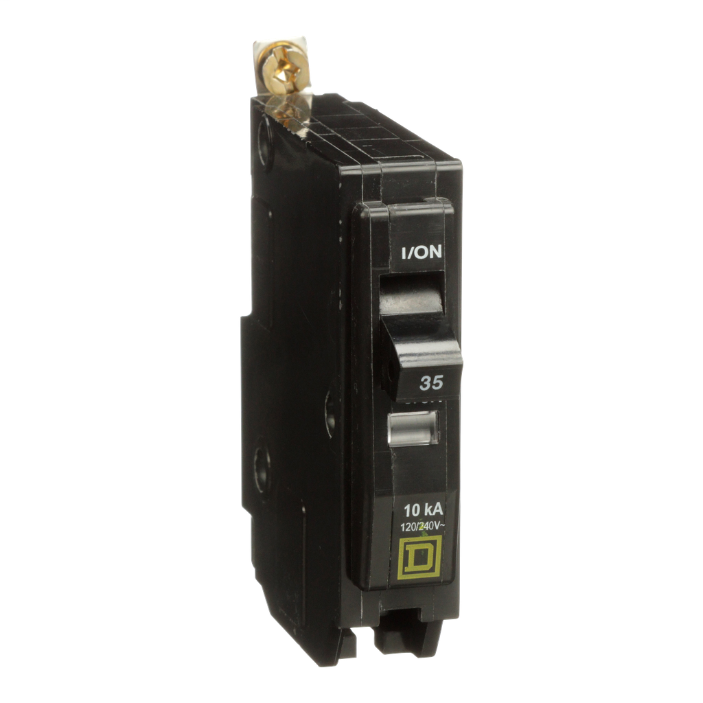 Square D™ QOB140VH Type QOB-VH Miniature Circuit Breaker, 120/240 VAC ...